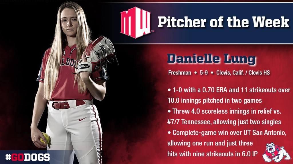 Former Clovis High pitcher Danielle Lung is the Mountain West Pitcher ...