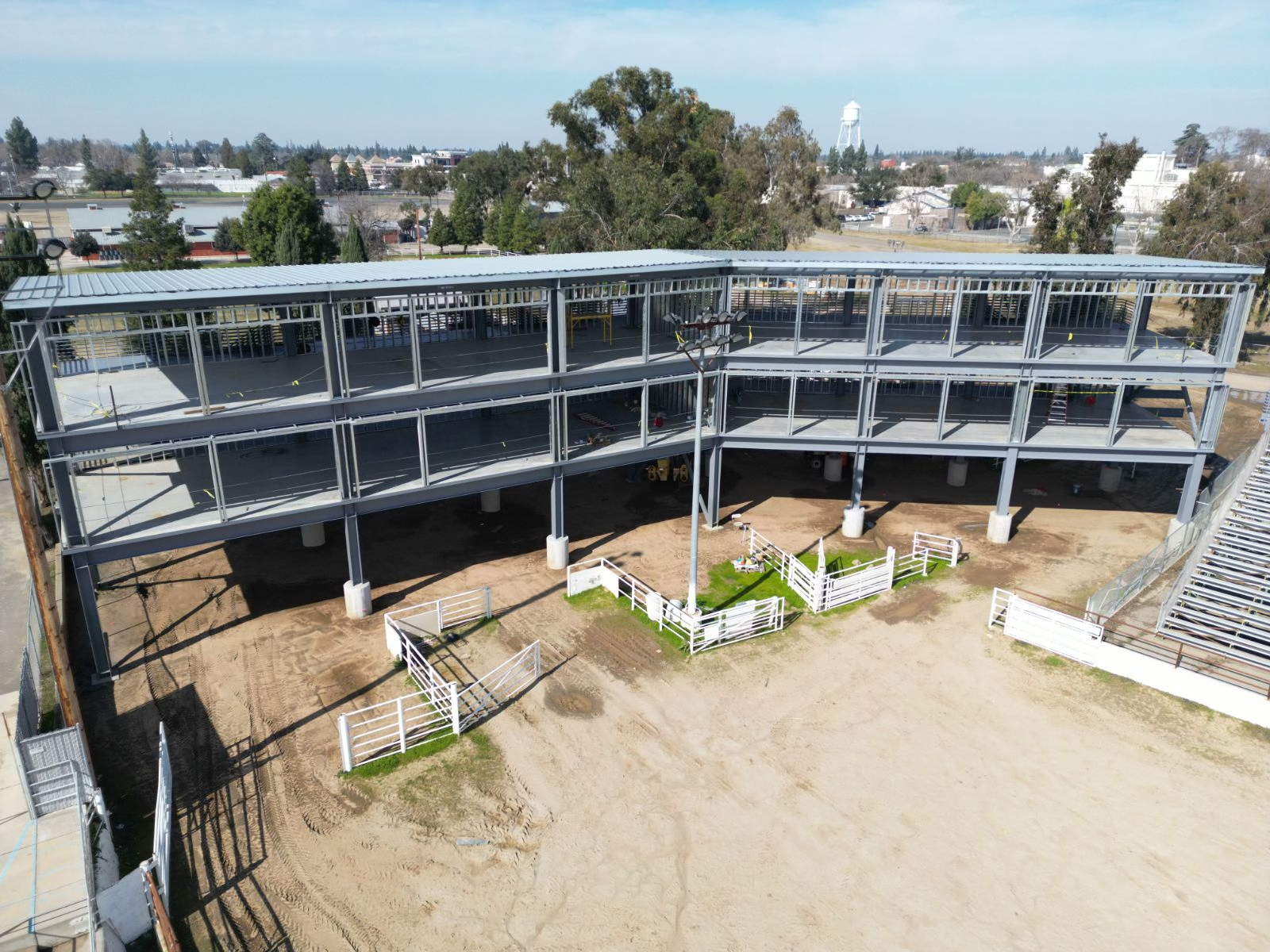 New Tom Stearns Pavilion under construction at Clovis Rodeo Grounds ...